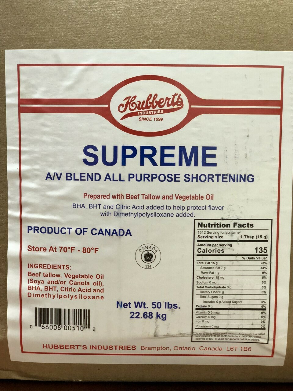 A/V blend all purpose shortening | Félix Viera Gerena Inc.